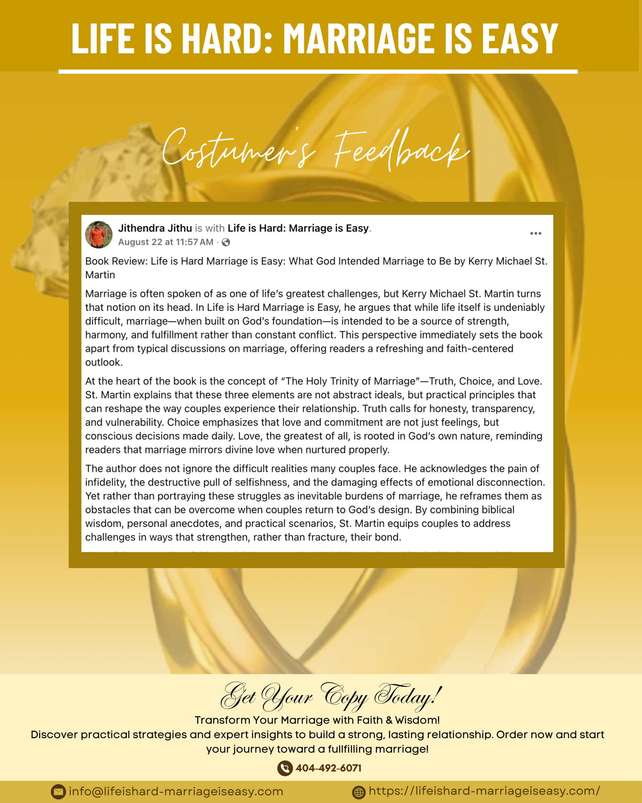 Life is Hard – Marriage is Easy